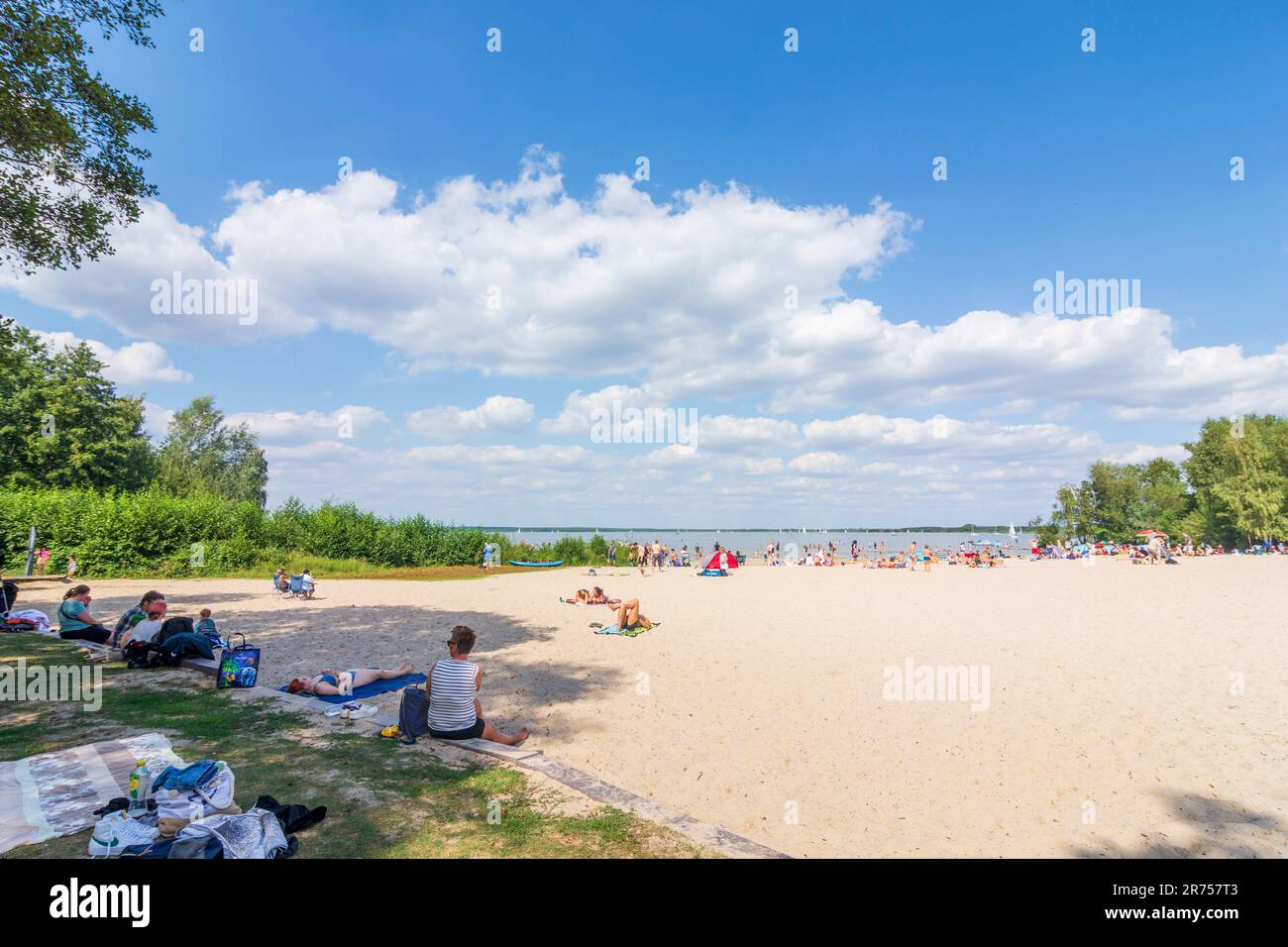 Wunstorf, Steinhuder-Meer-See, Badeinsel-Insel, Strand, Badesee, Hamlet ...