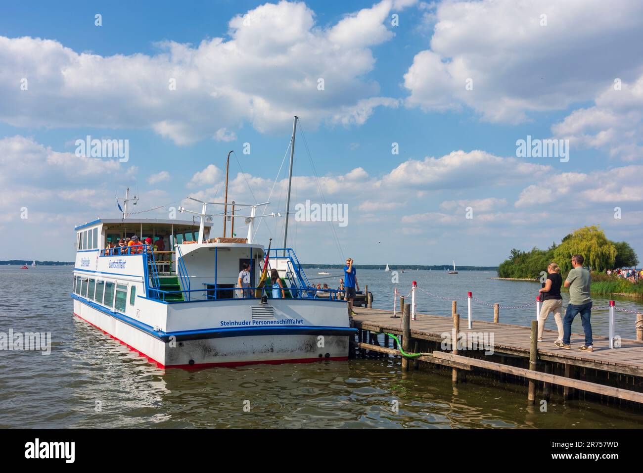 Wunstorf, Steinhuder-Meer-See, Anlegestelle, Passagierschiff, Weiler ...