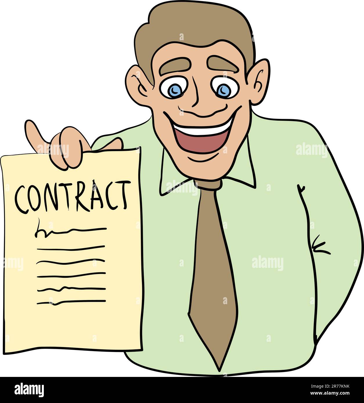 Contrato de trabajo de trabajo Stock-Vektorgrafiken kaufen - Alamy