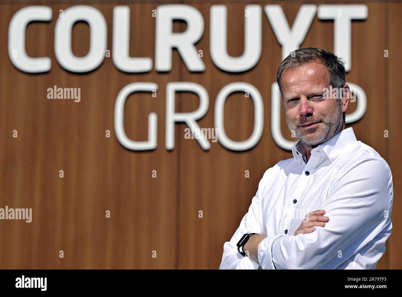 Brüssel, Belgien. 14. Juni 2023. Stefan Goethaert, CEO von Colruyt ...