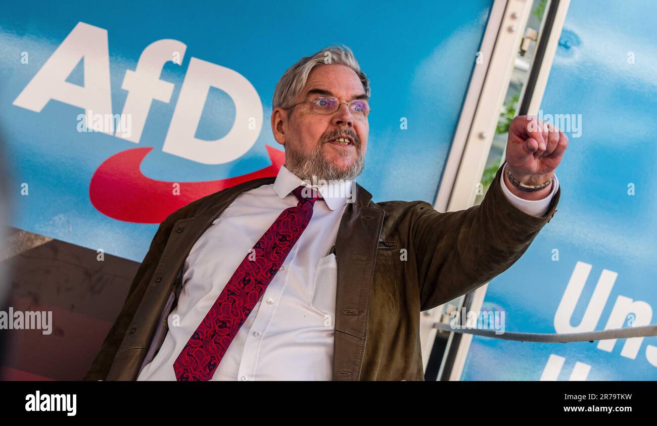 13. Juni 2023, München, Bayern, Deutschland: Thomas Baack von der AfD ...