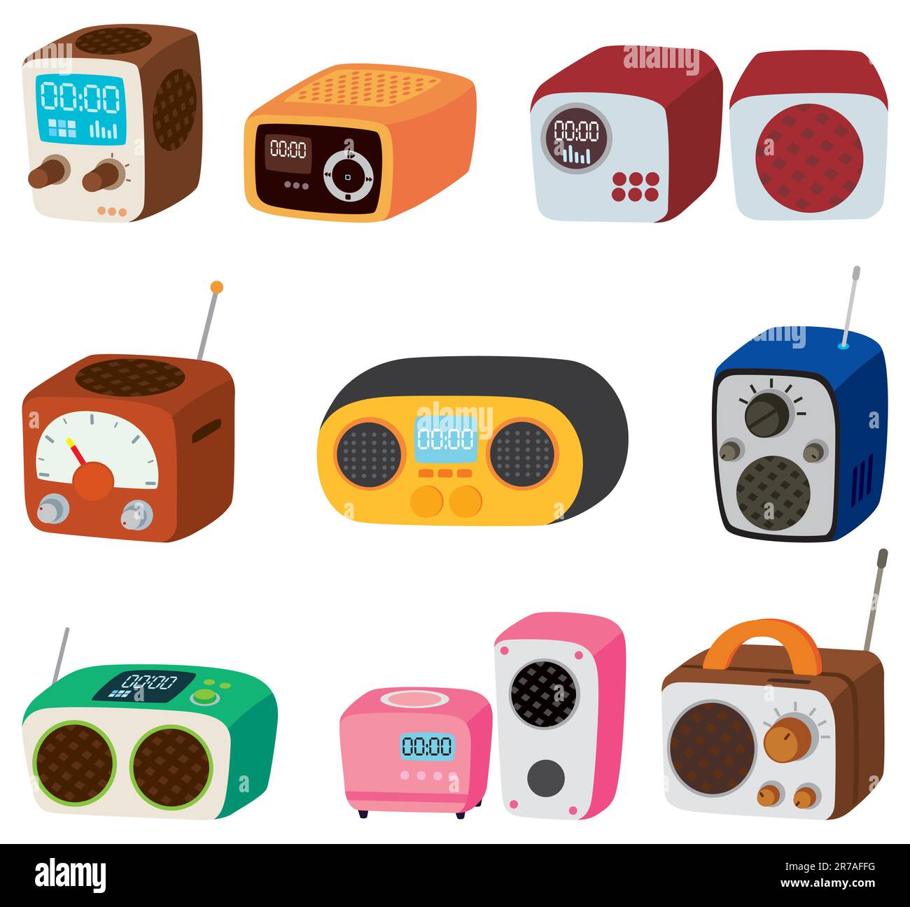 Cartoon radio Stock-Vektorgrafiken kaufen - Alamy