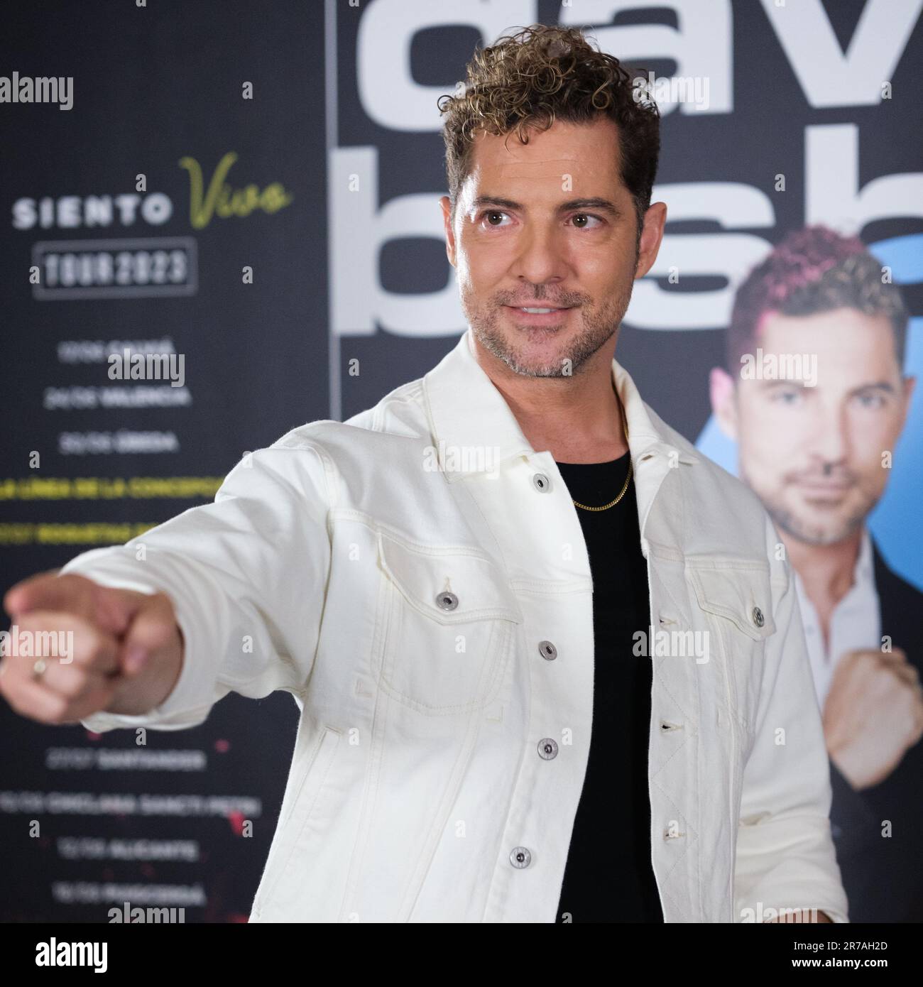 Der Sänger David Bisbal während des Fotogesprächs, um die Tour „I Feel ...