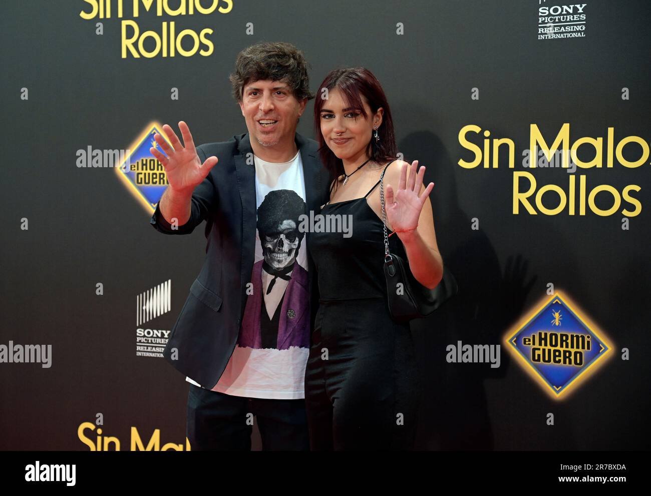 Dani Moreno 'el gallo' with his daughter attends the movie premiere of ...