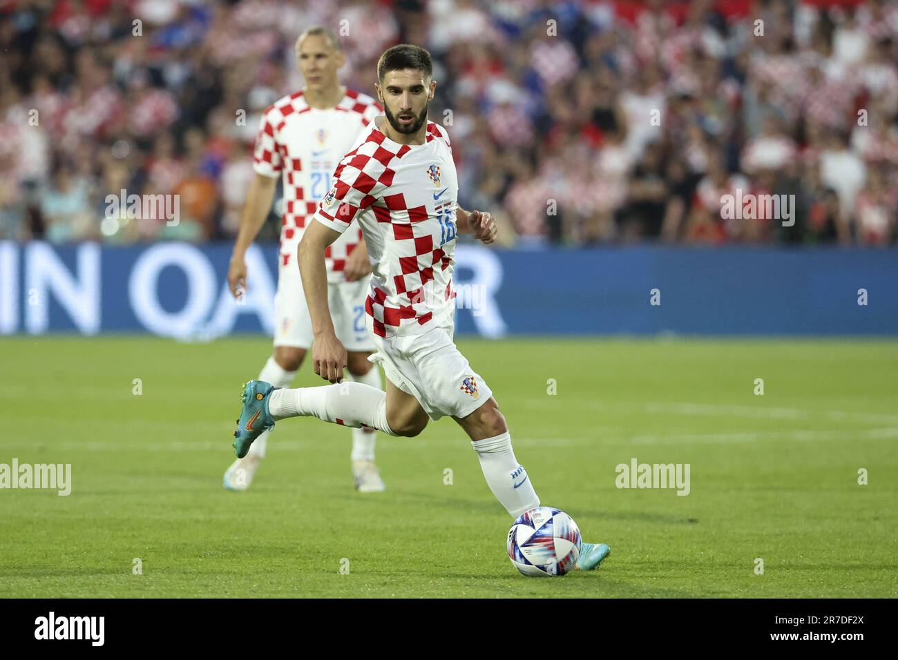 Rotterdam, Niederlande, 14/06/2023, Luka Ivanusec von Kroatien während ...