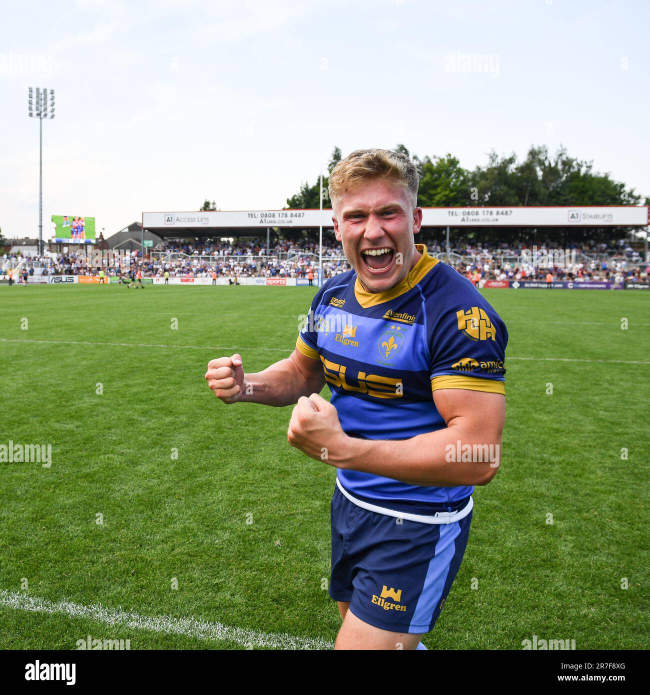 Wakefield, England - 11. Juni 2023 - Wakefield Trinity's Harry Bowes ...