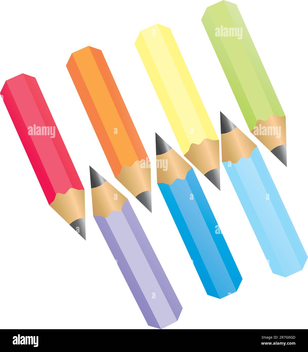 Sharp pencils Stock-Vektorgrafiken kaufen - Alamy