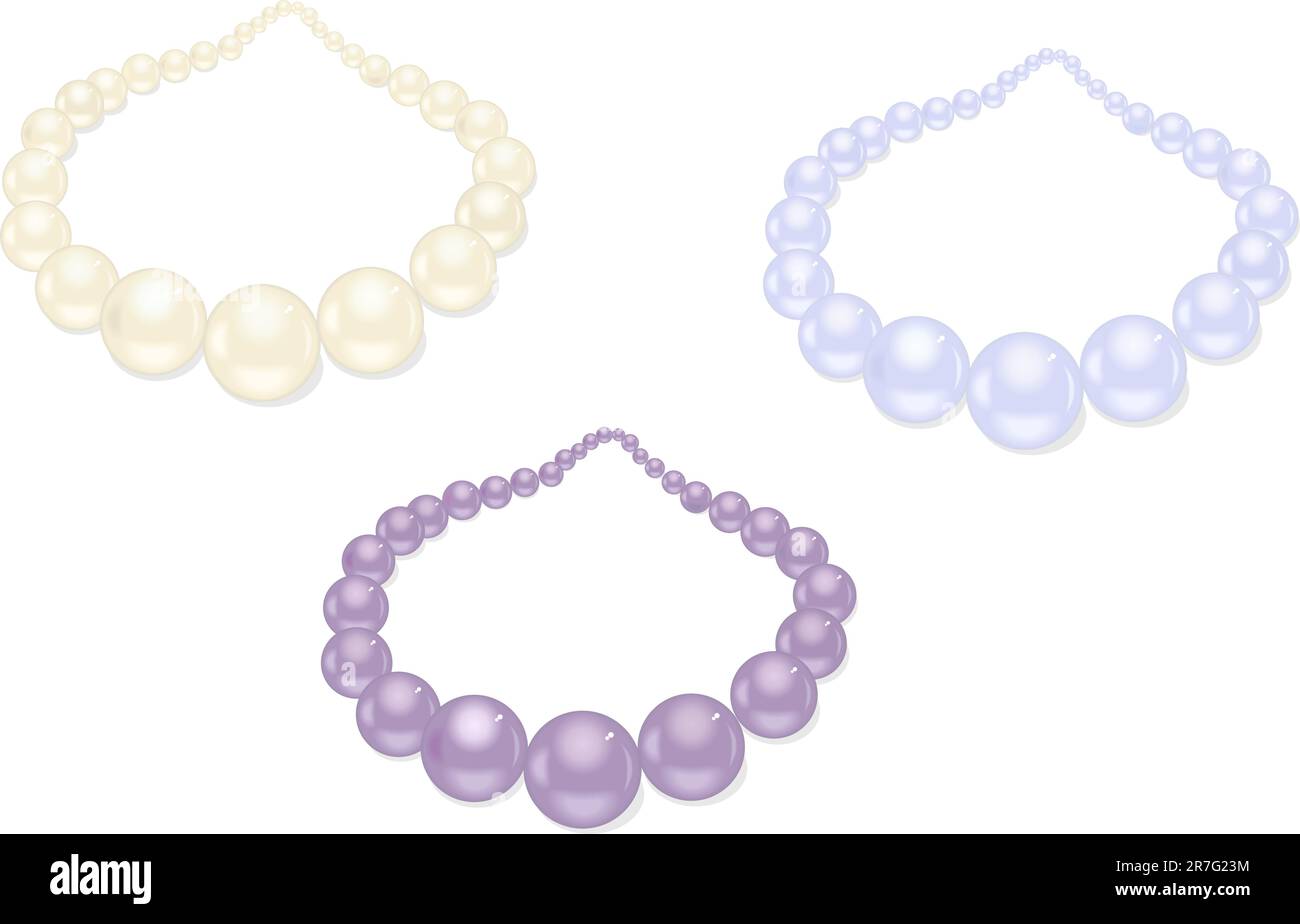 String necklace Stock-Vektorgrafiken kaufen - Alamy