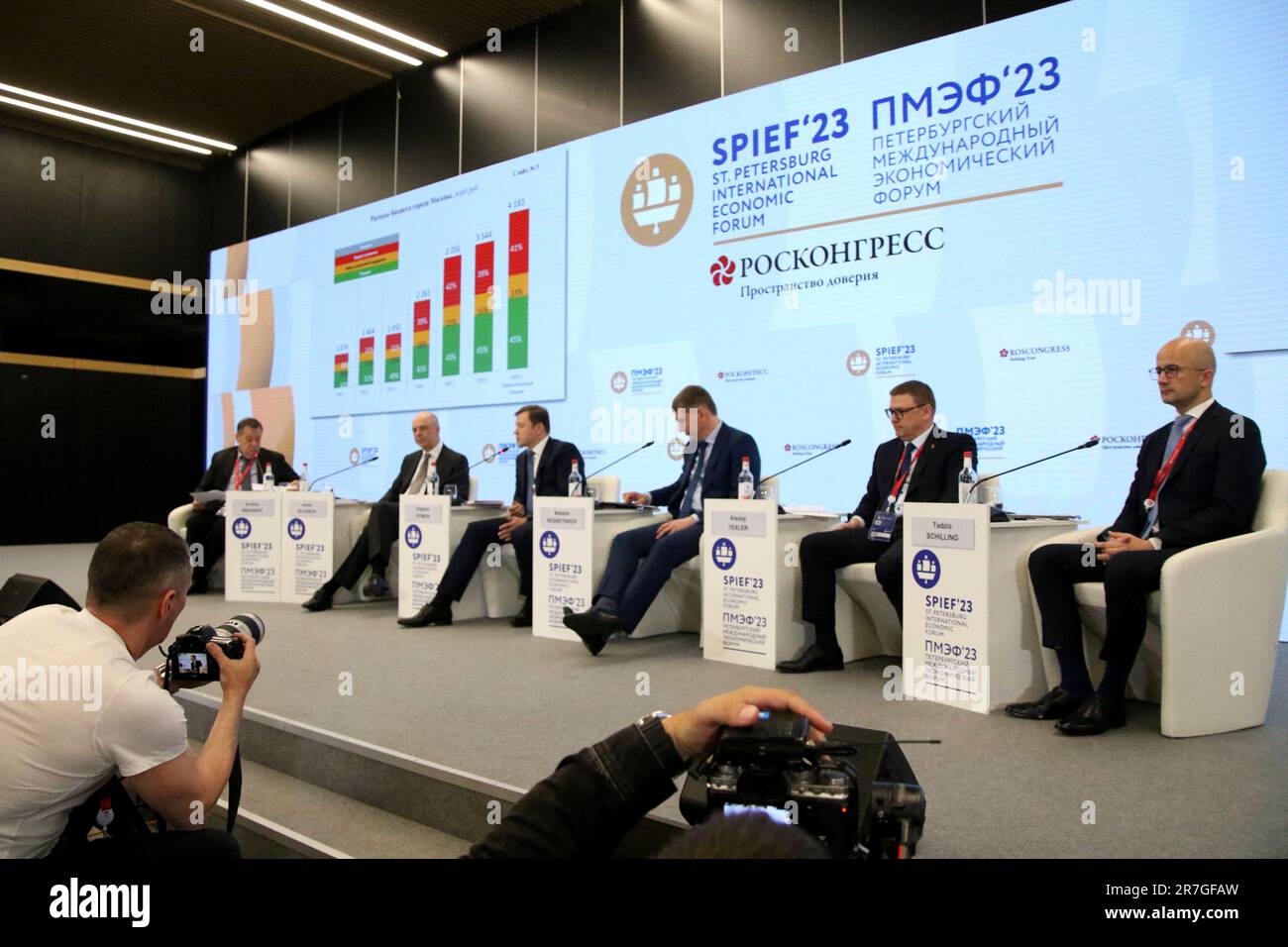St. Petersburg, Russland - Juni 2023: St. Petersburg International ...