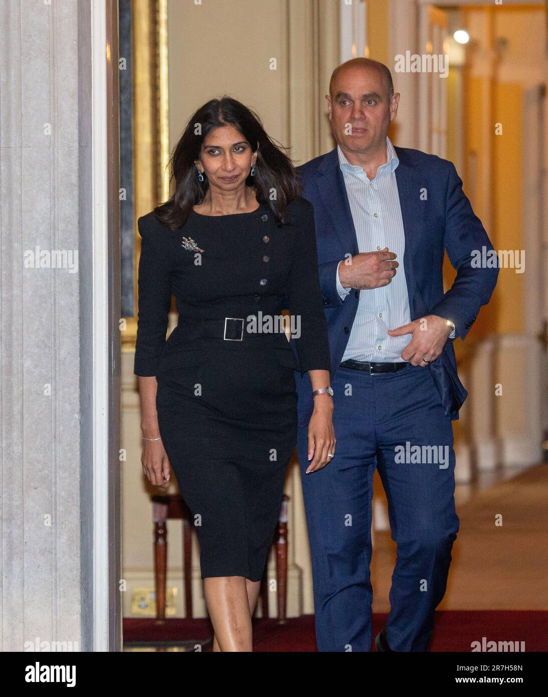 London, England, Großbritannien. 15. Juni 2023. Innenministerin SUELLA BRAVERMAN und Ehemann ...