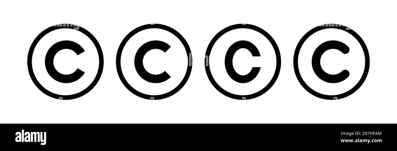 Simboli di copyright Stock-Vektorgrafiken kaufen - Alamy