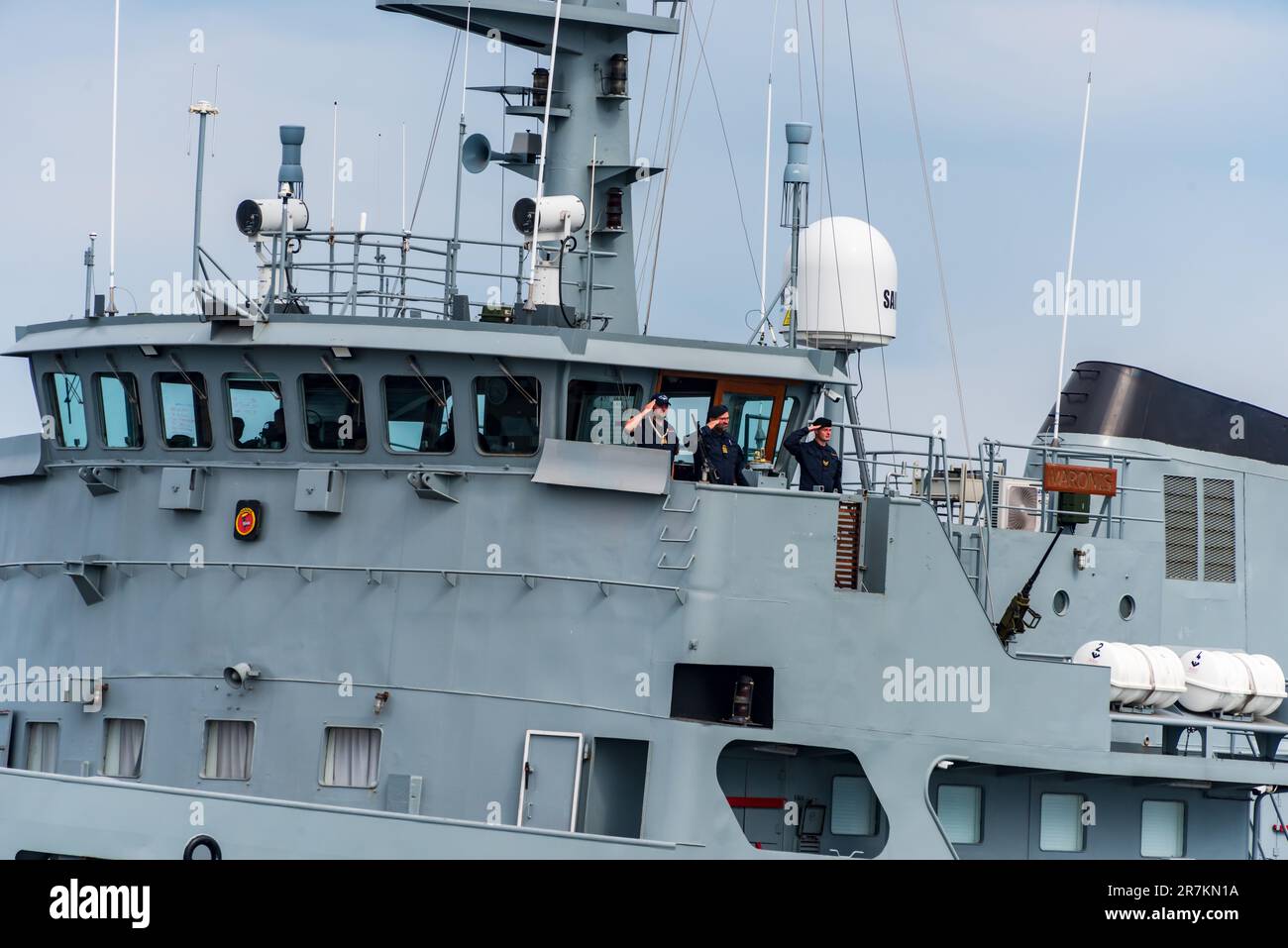 Kiel, Deutschland, 16. Juni 2023, die Deutsche Marine begrüßt zur ...