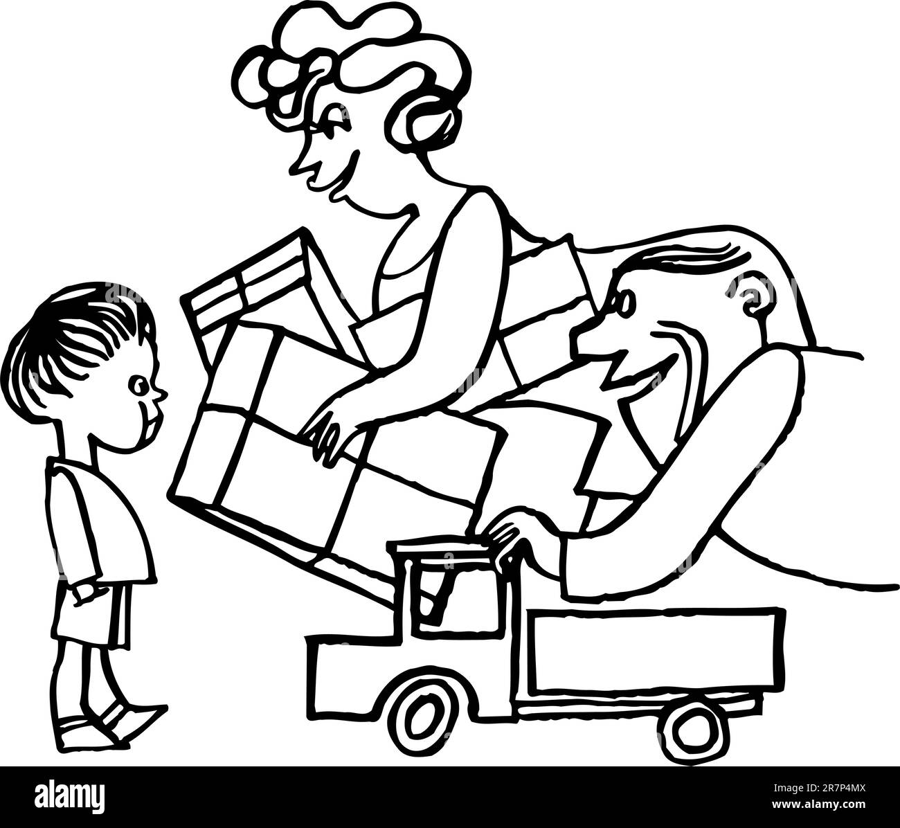 Gib das kind Stock-Vektorgrafiken kaufen - Alamy