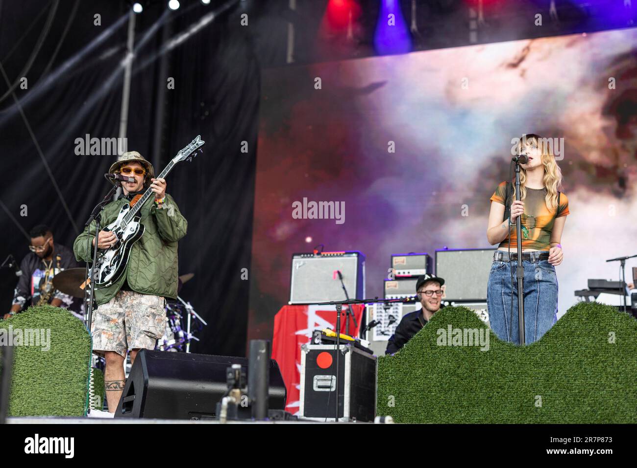 John Baldwin Gourley, left, Eric Howk, and Zoe Manville of Portugal ...