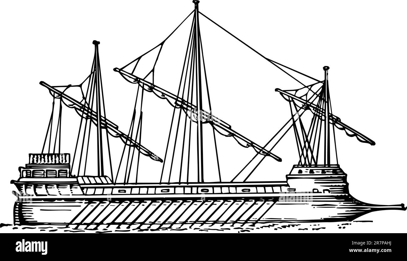 Segelboot design Stock-Vektorgrafiken kaufen - Alamy