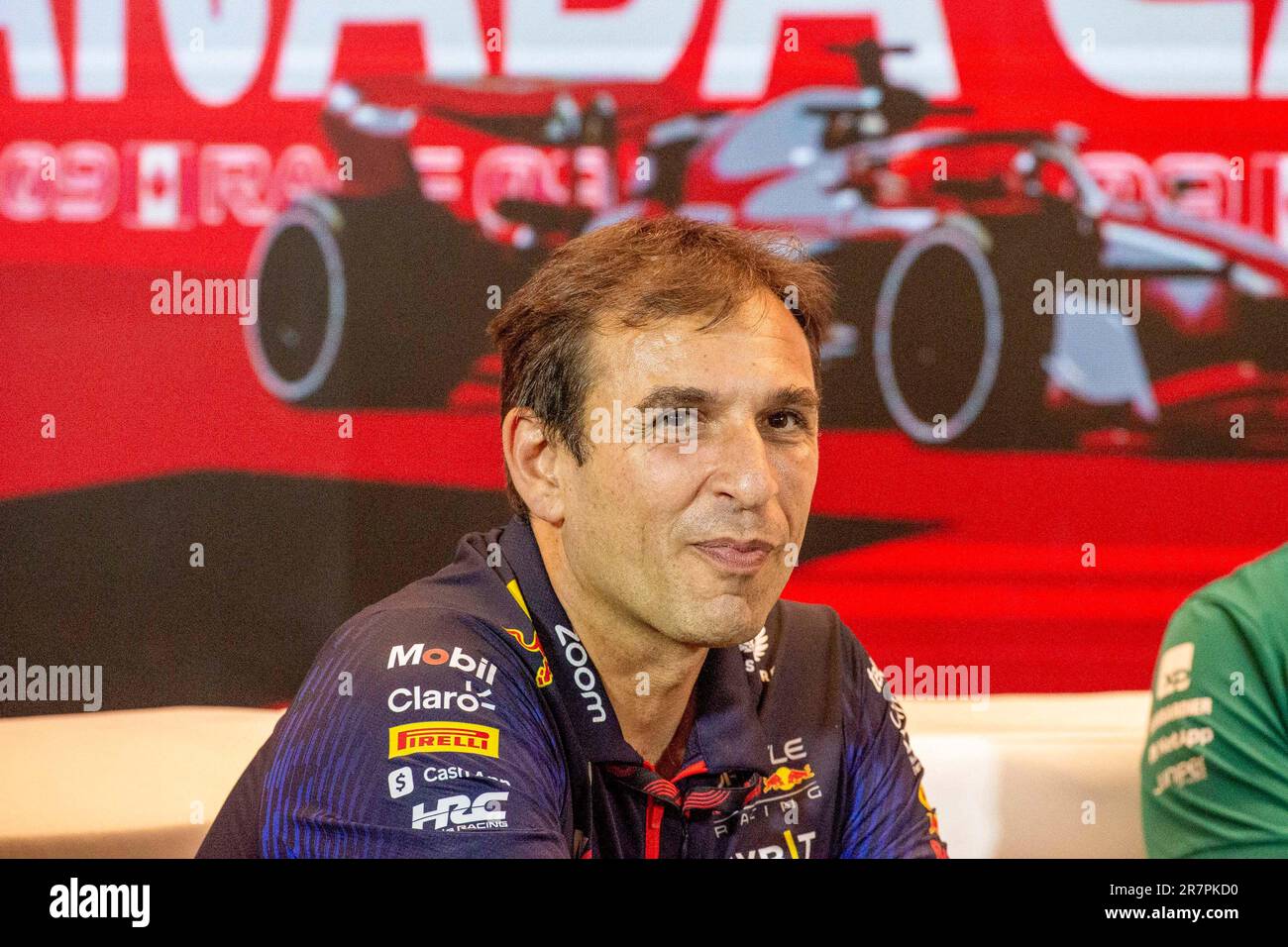 Pierre Wache Oracle Red Bull Racing am Freitag, den day2. Juli, der ...