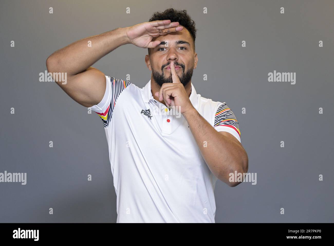 Antwerpen, Belgien. 16. Juni 2023. Der belgische Rugbymann William Van ...