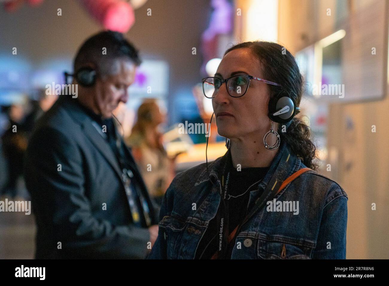 Besucher besuchen die Ausstellung „Pink Floyd - Ihre sterblichen Überreste“ im Better Living ...