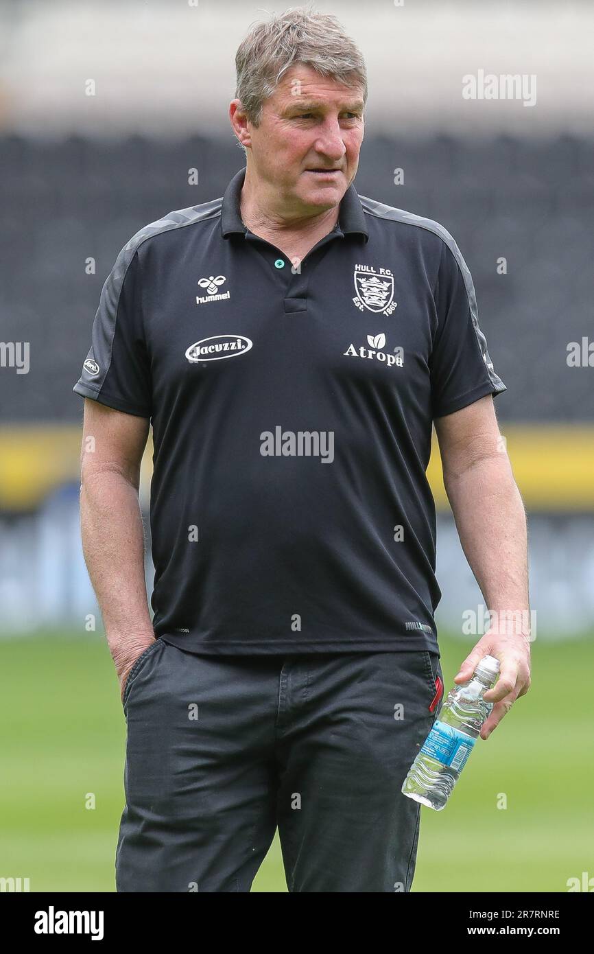 Tony Smith Head Coach des Hull FC vor dem Spiel der Betfred Super ...