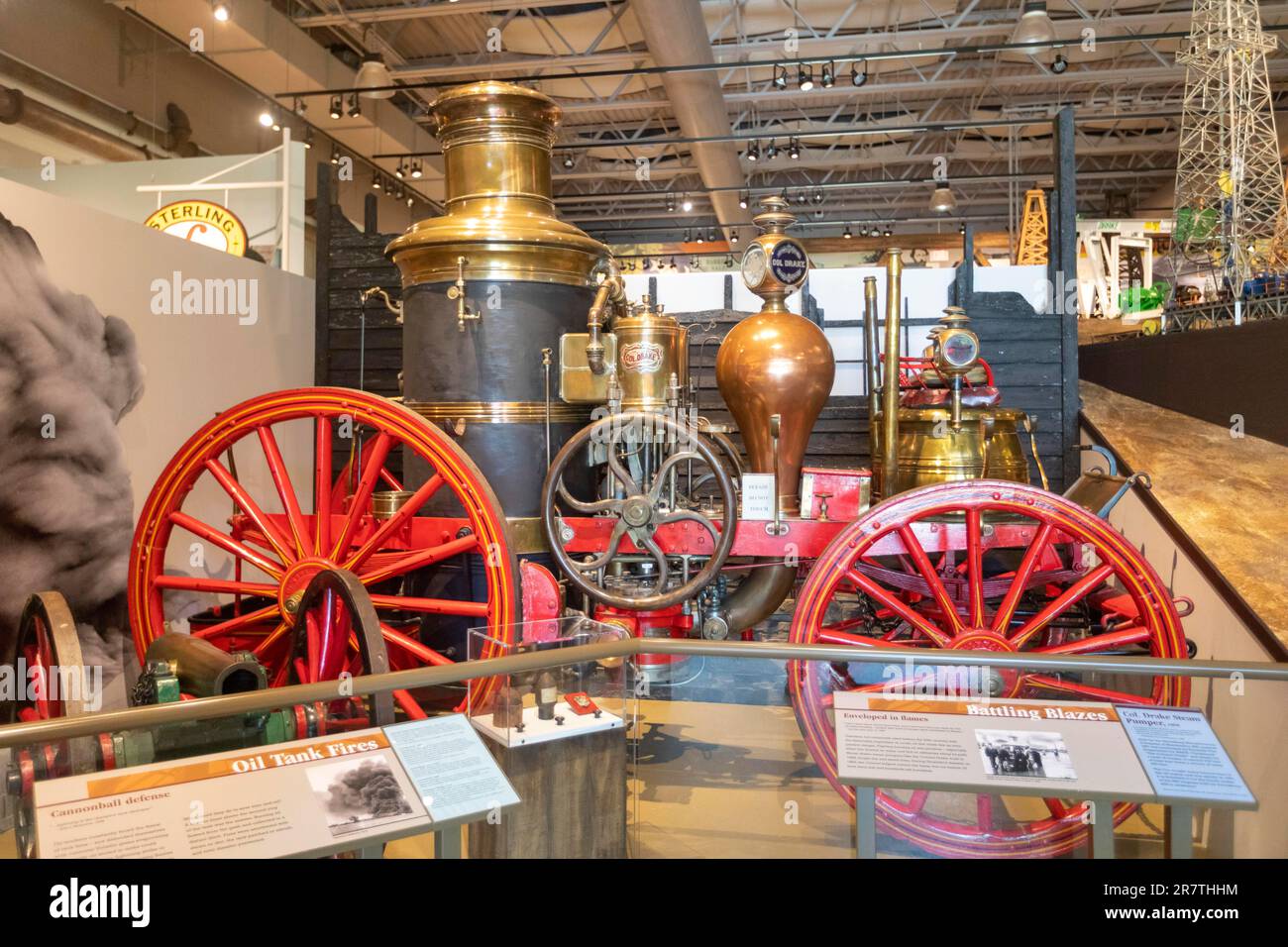 Titusville, Pennsylvania, das Drake Well Museum and Park, wo Edwin ...