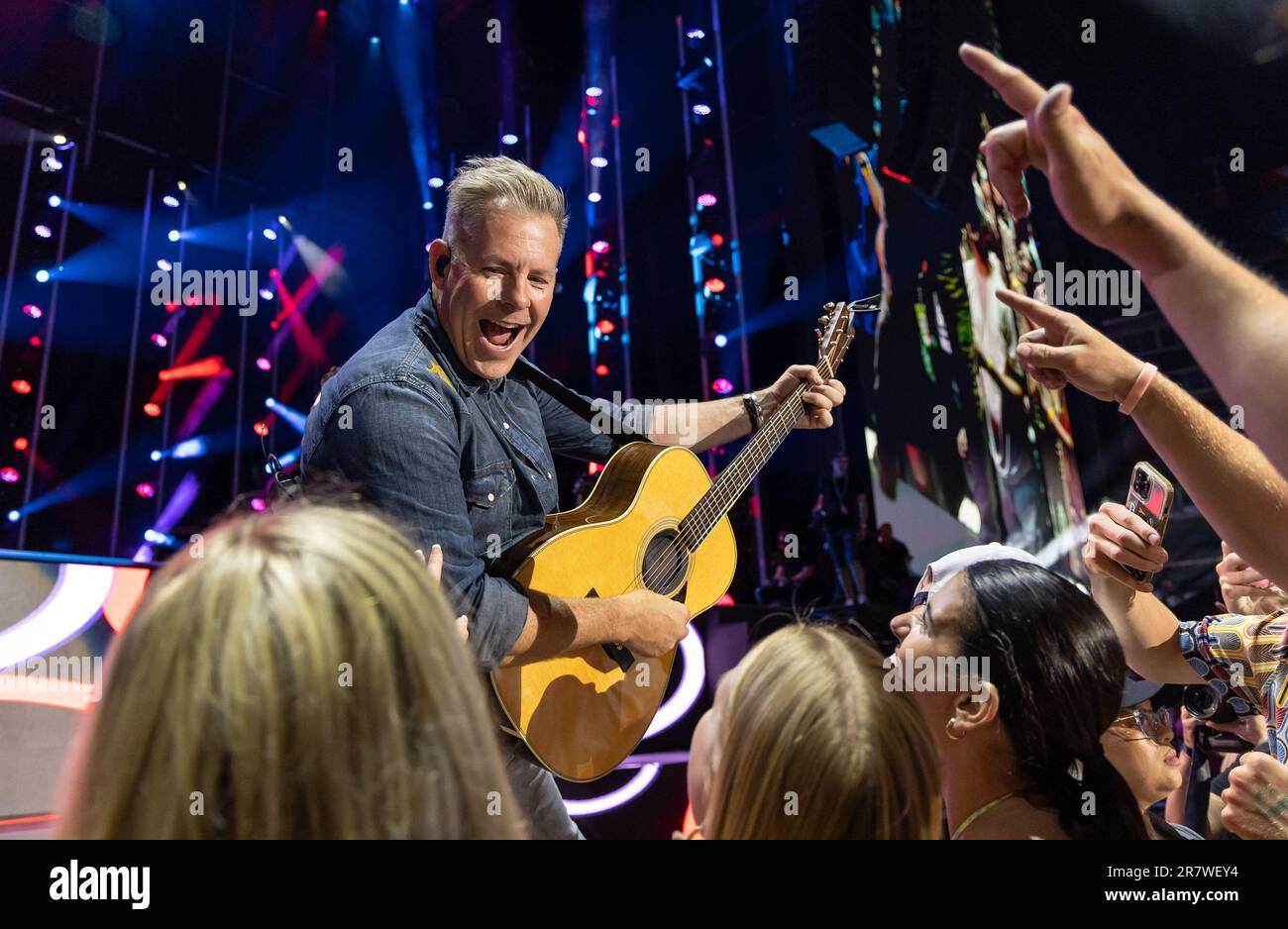 Trevor Rosen vom alten Dominion tritt am 3. Tag des CMA Fests im Nissan ...