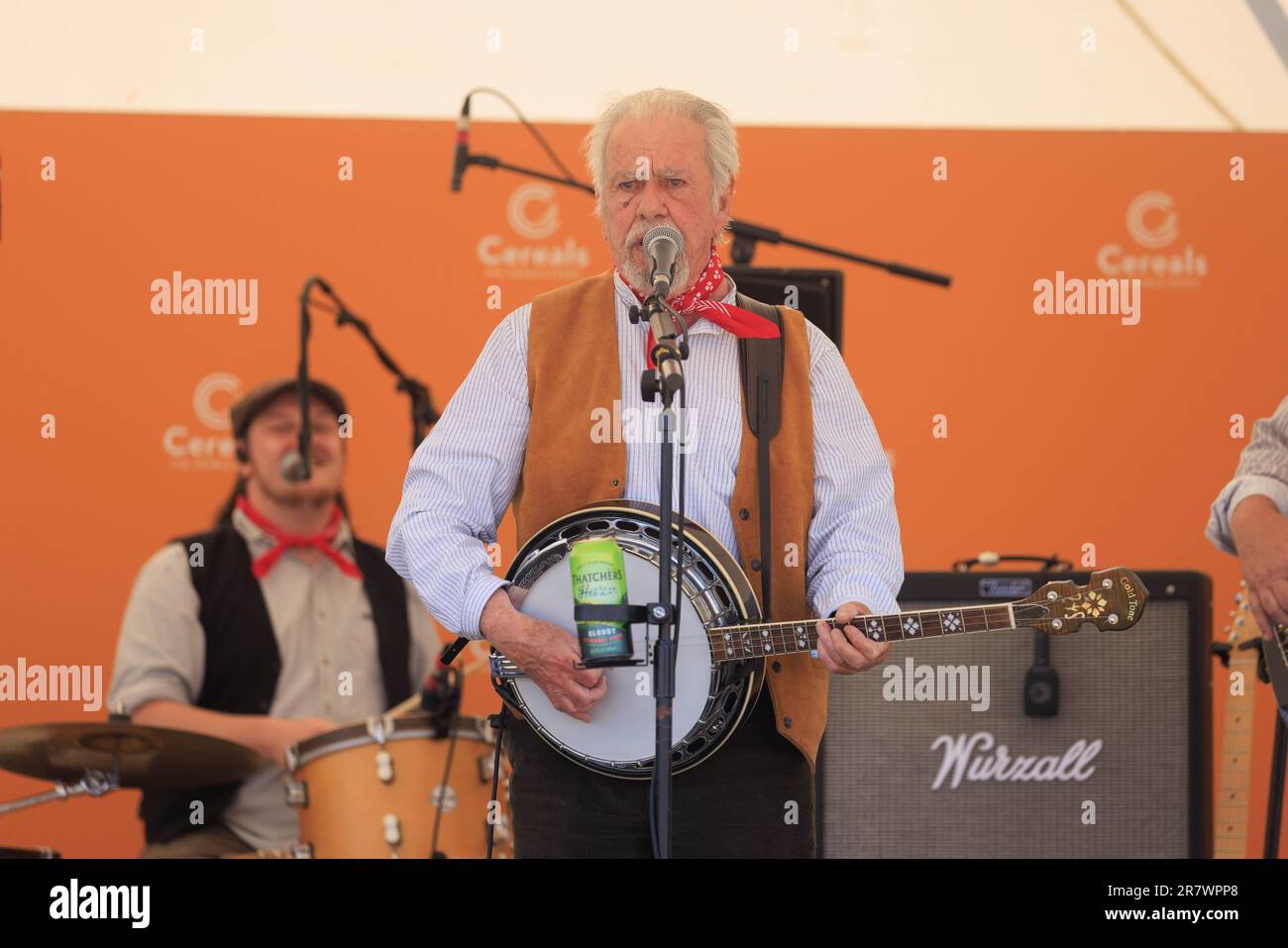 13. Mai 2023 The Wurzels spielen auf dem Cerealien Event 2023, Thoresby ...