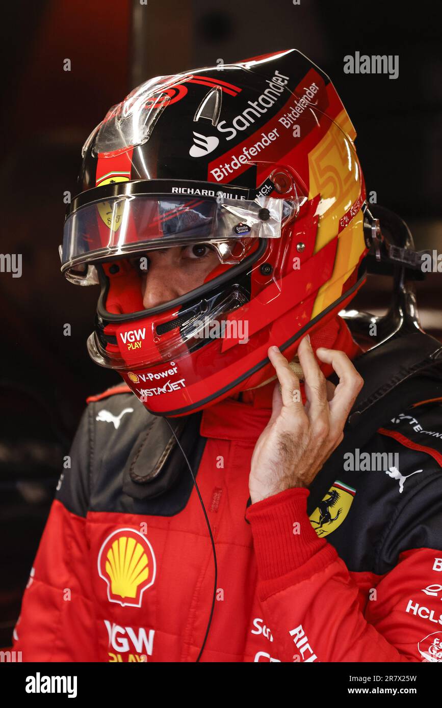 SAINZ Carlos (Spa), Scuderia Ferrari SF-23, Portrait während des Formel 1 Pirelli Grand Prix du ...