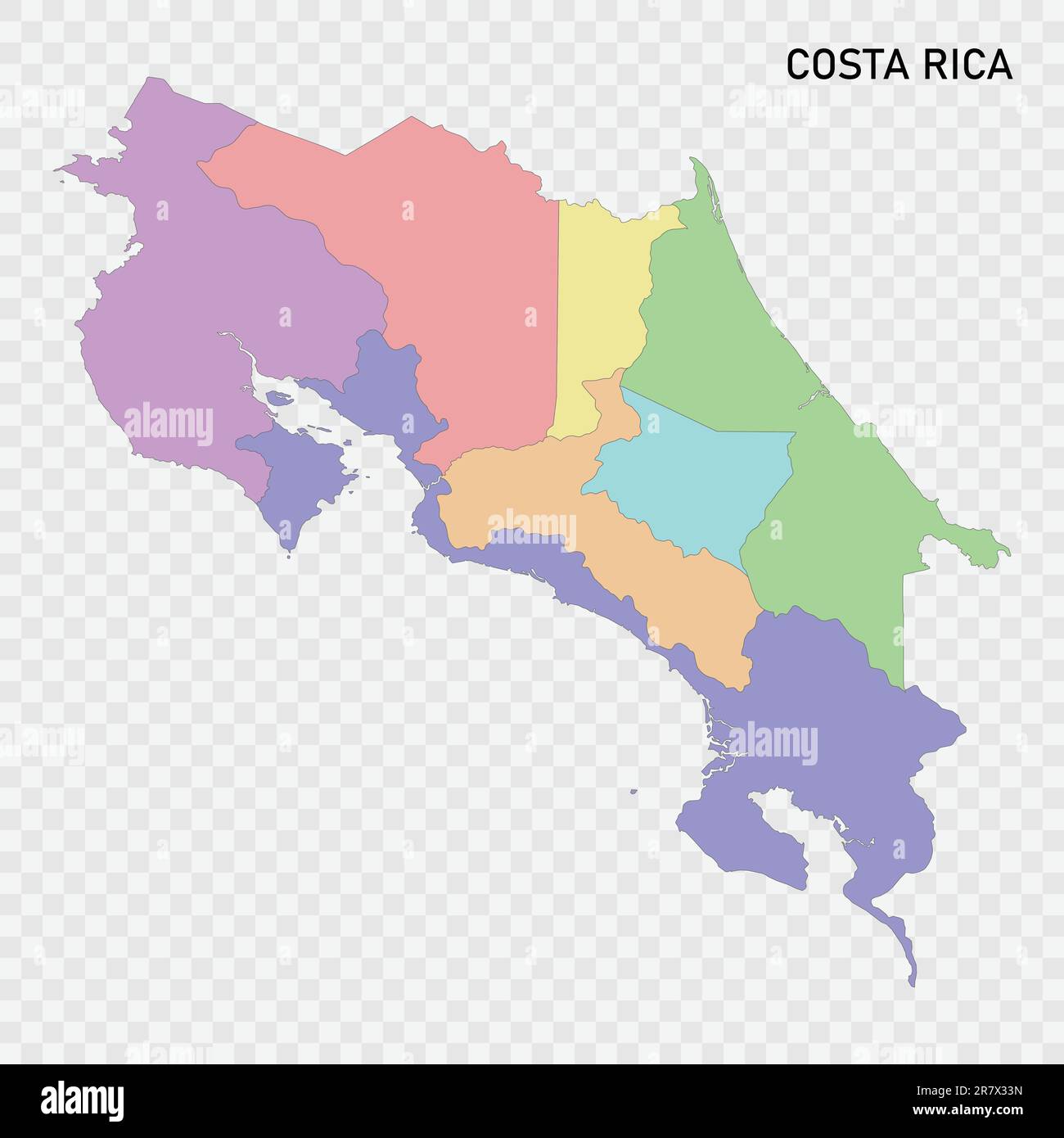 Mapa de costa rica -Fotos und -Bildmaterial in hoher Auflösung – Alamy