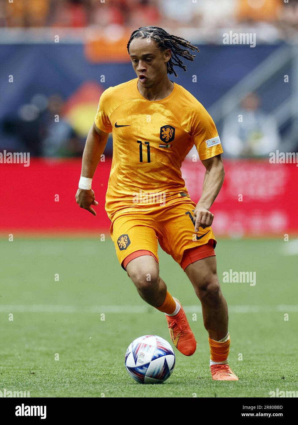 ENSCHEDE - Xavi Simons of Holland während des Spiels der UEFA Nations ...