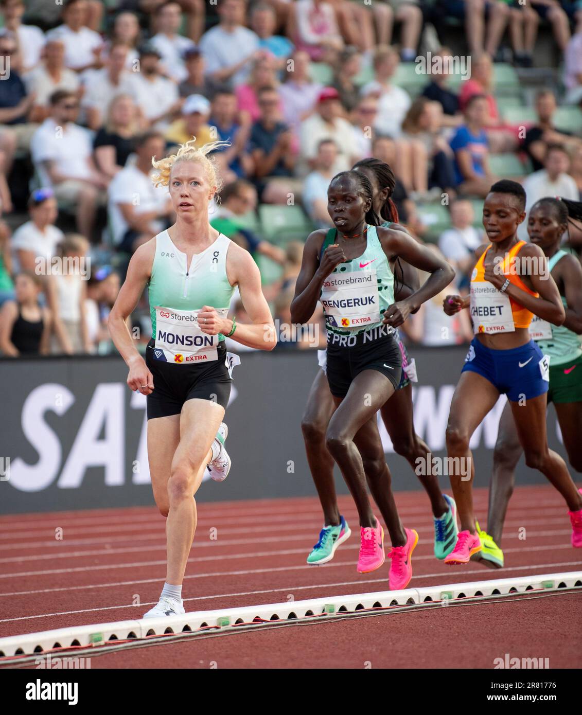 Alicia Monson aus den USA tritt am 15. Juni 2023 bei den Oslo Bislett ...