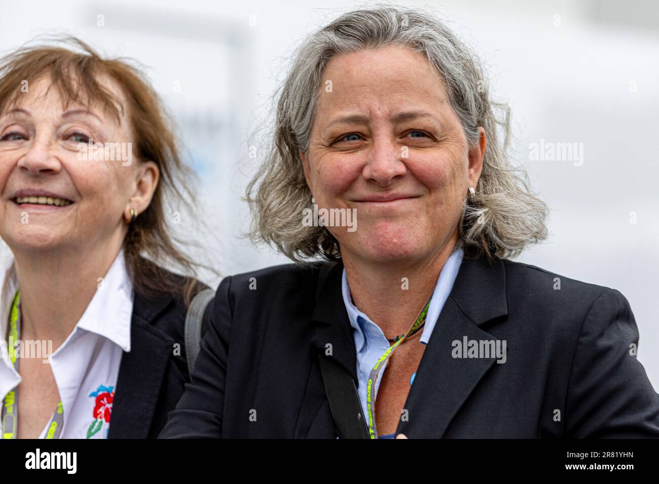 Gilles Villeneuve Family. Vor dem Rennen am Sonntag, den 18. Juni ...