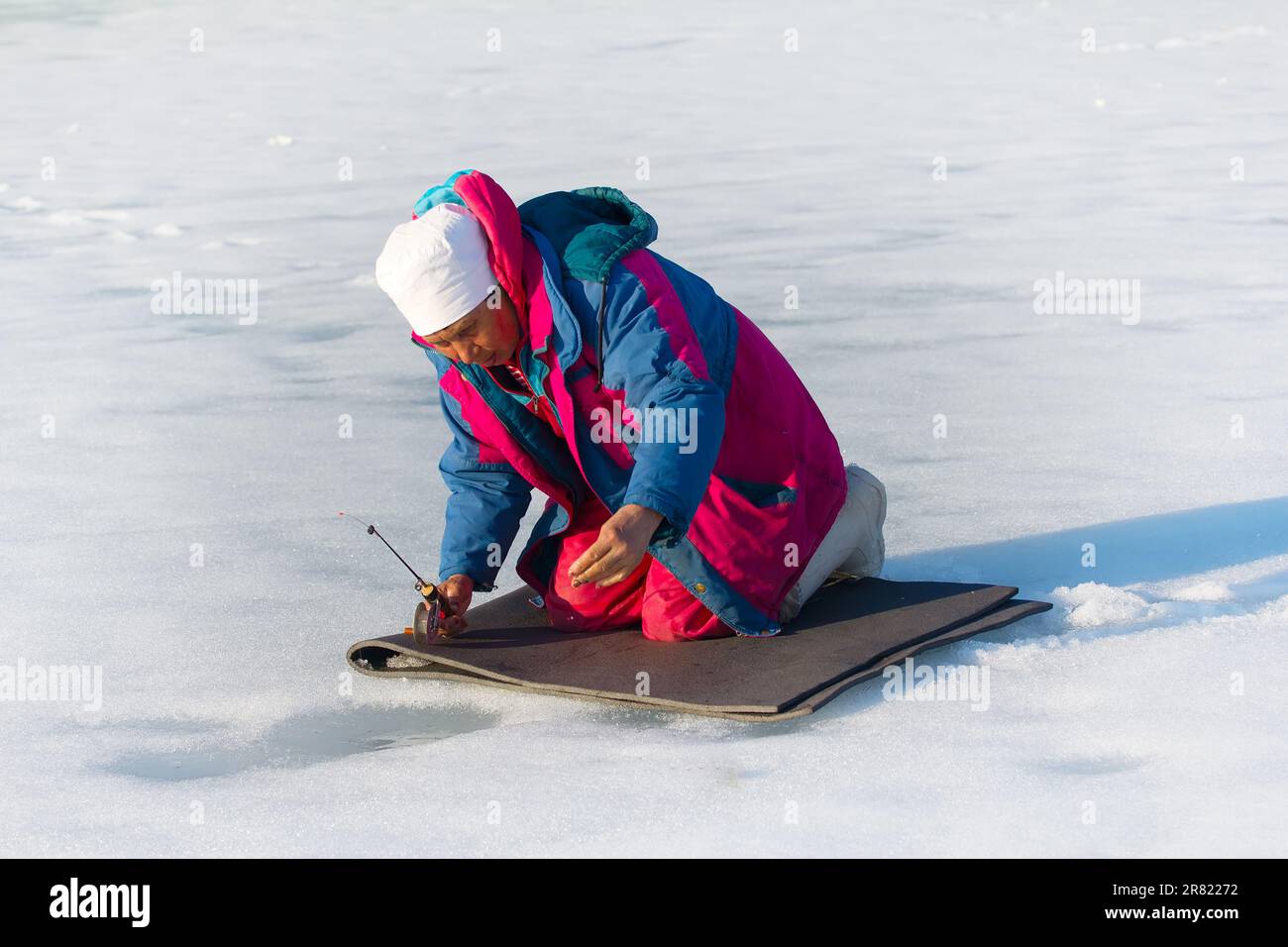 Russland, Nickel - 30. April 2016: Ursprüngliche nördliche Fischerei ...