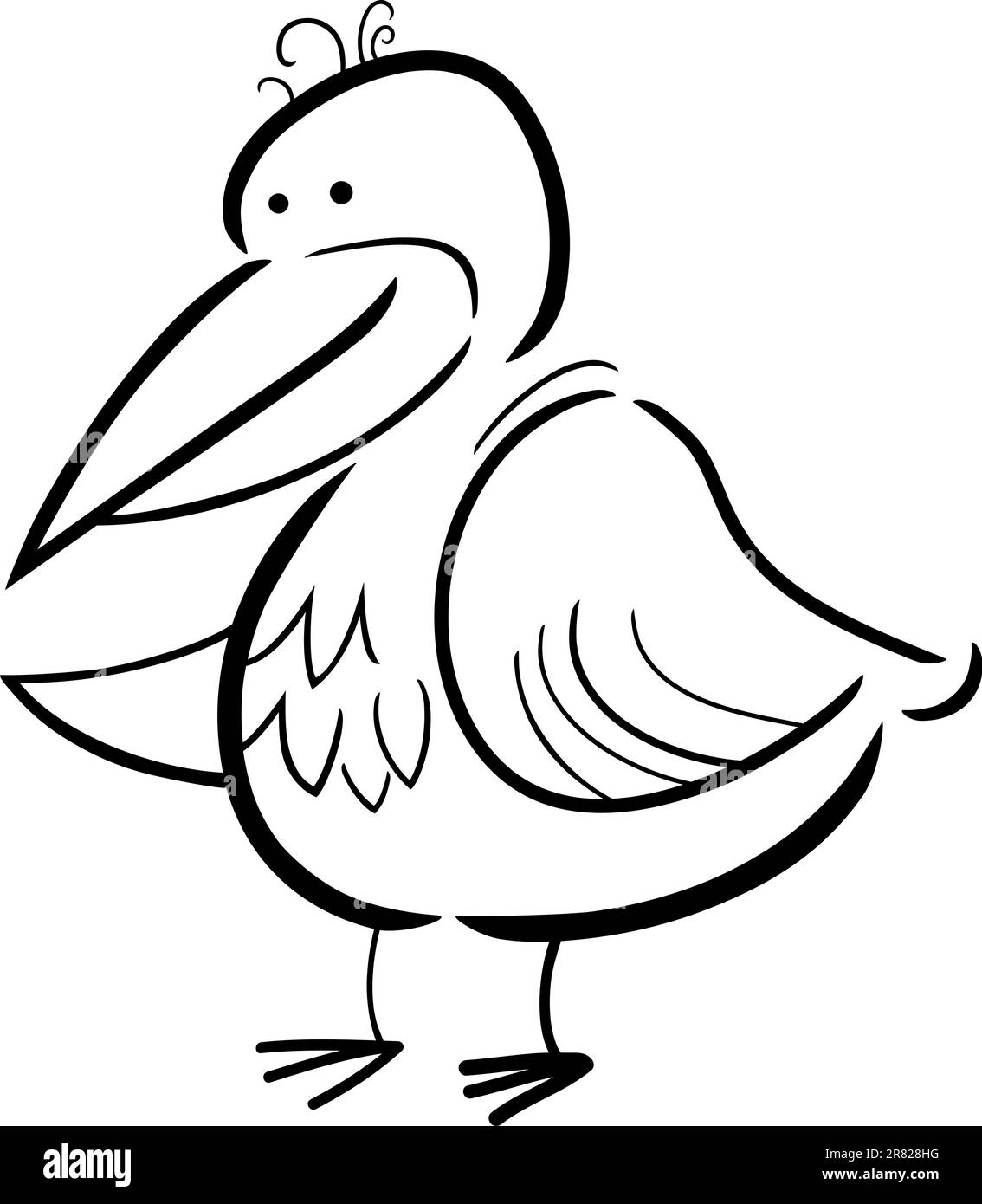 Vogel malbuchbild Stock-Vektorgrafiken kaufen - Alamy