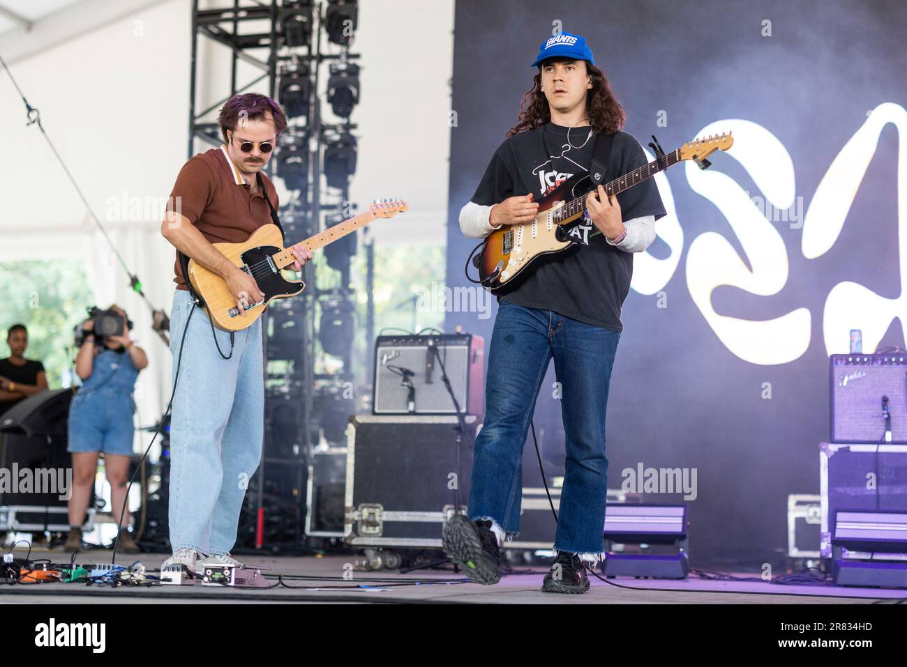 Christopher Vanderkooy, left, and Neil Smith of Peach Pit perform ...