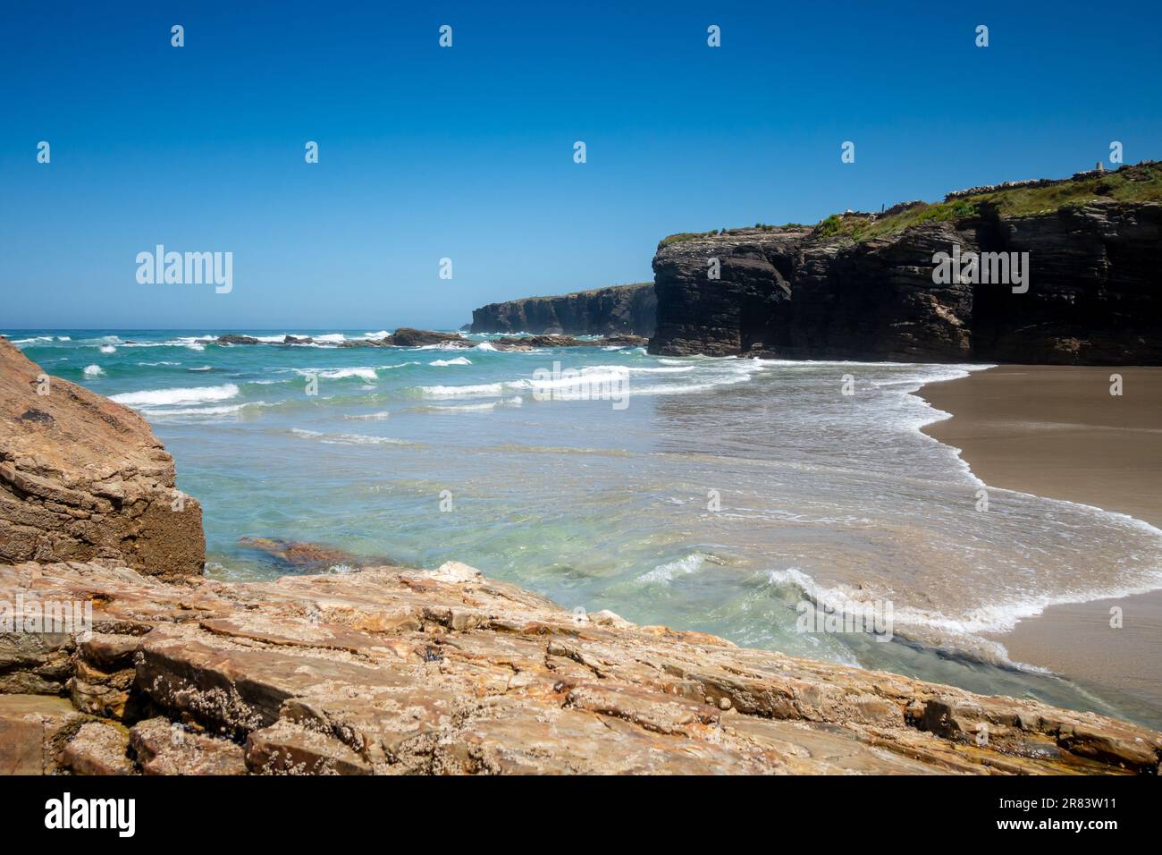 As Catedrais Strand - Strand der Kathedralen - in Galicien, Spanien ...