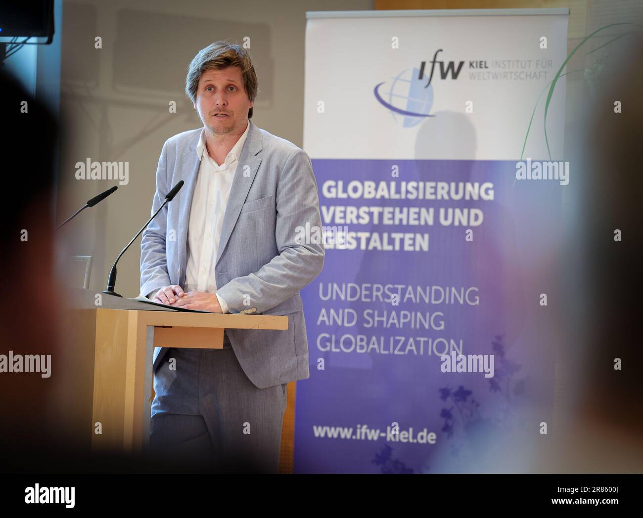 Kiel, Deutschland. 19. Juni 2023. Moritz Schularick, Präsident des Kiel ...