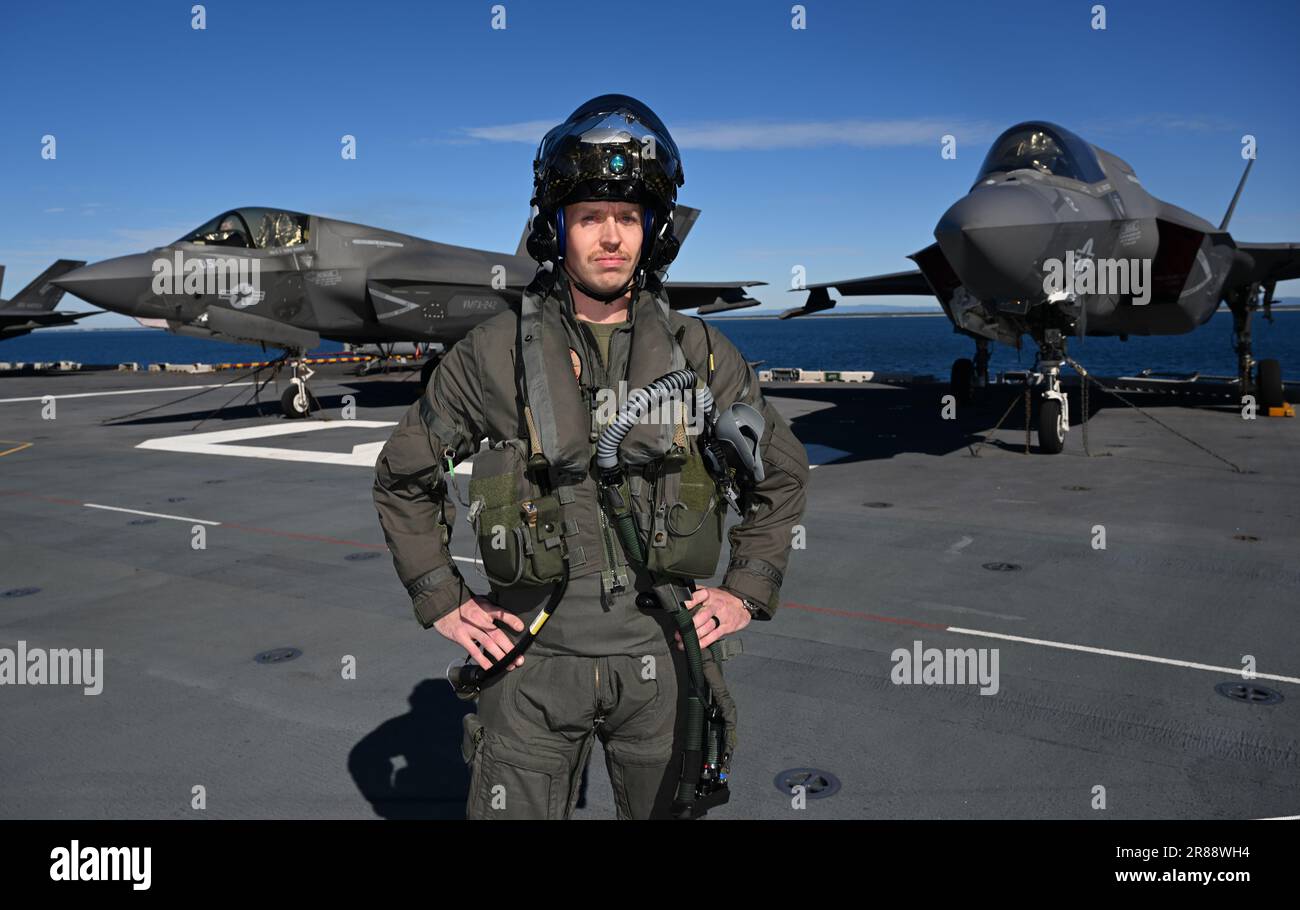 Brisbane, Australien. 20. Juni 2023. F-35B Lightning Pilot Captain Erik ...