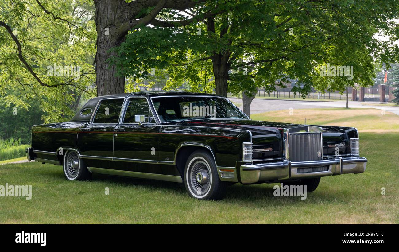 DEARBORN, MI/USA - 17. JUNI 2023: 1979 Lincoln Town Car, Henry Ford ...