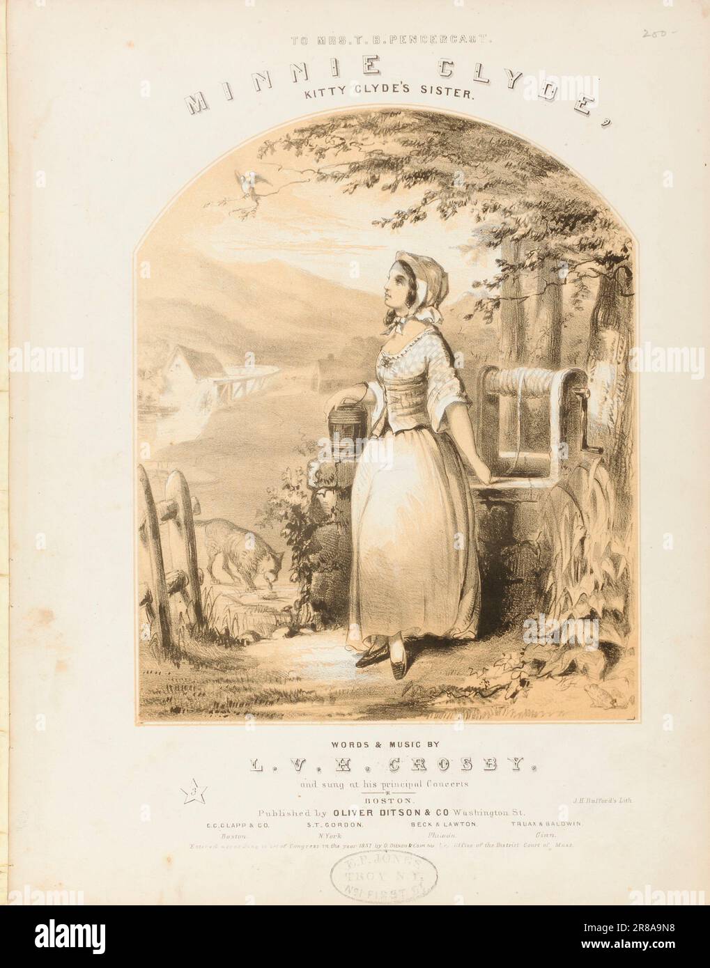Minnie Clyde, Kitty Clydes Schwester von Winslow Homer, geboren in ...