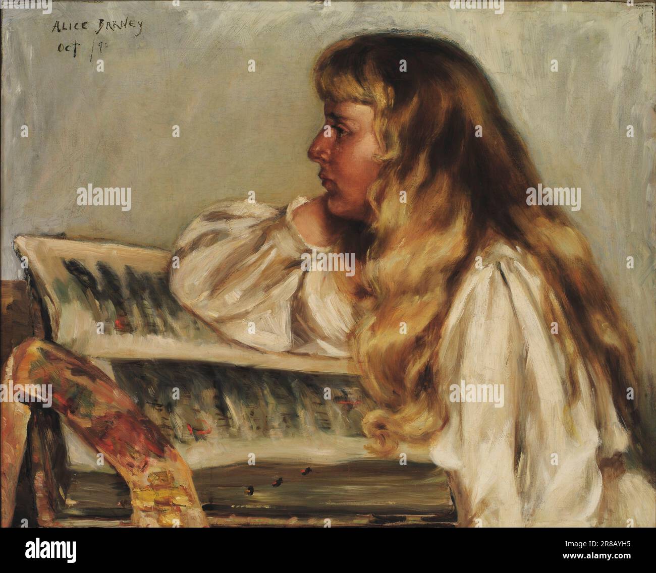 Natalie und Missal 1890 von Alice Pike Barney, geboren in Cincinnati ...