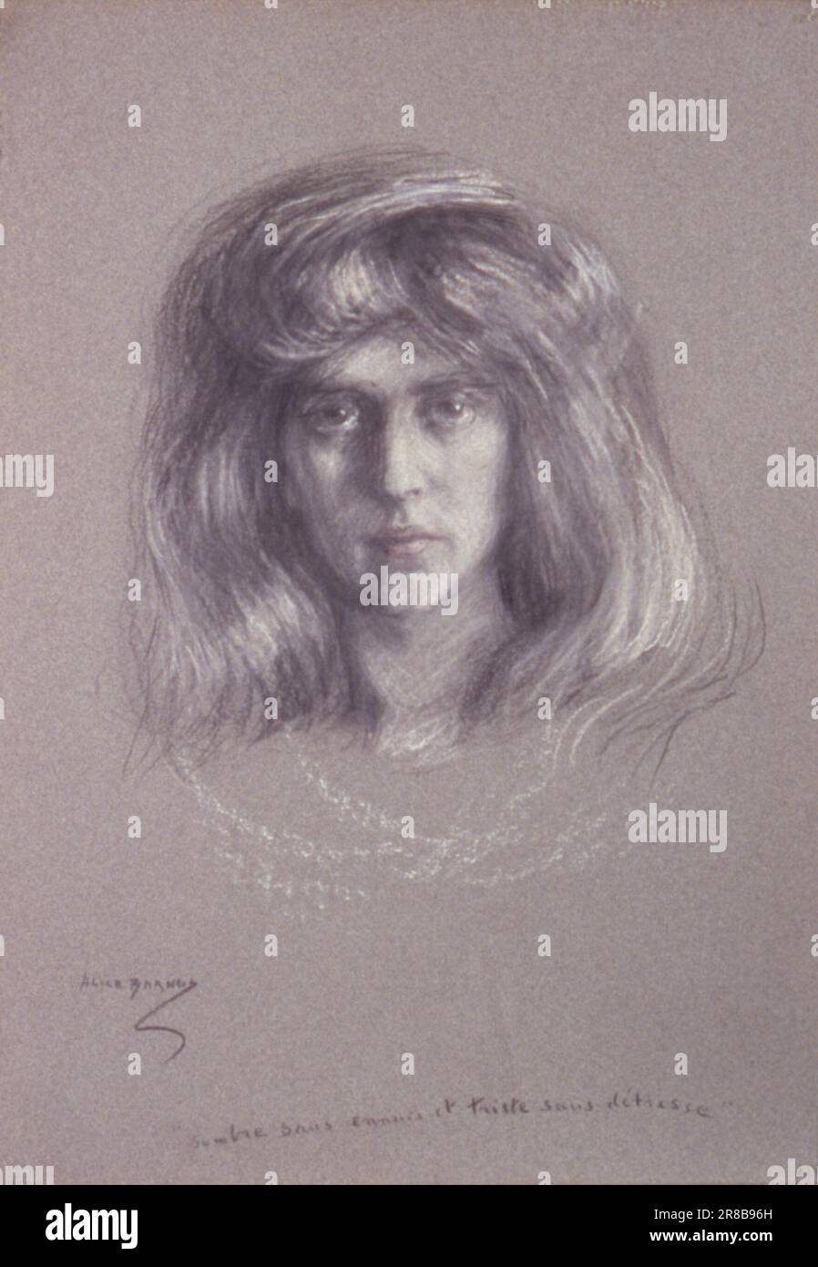 Natalie mit fließendem Haar 1900 von Alice Pike Barney, geboren in ...