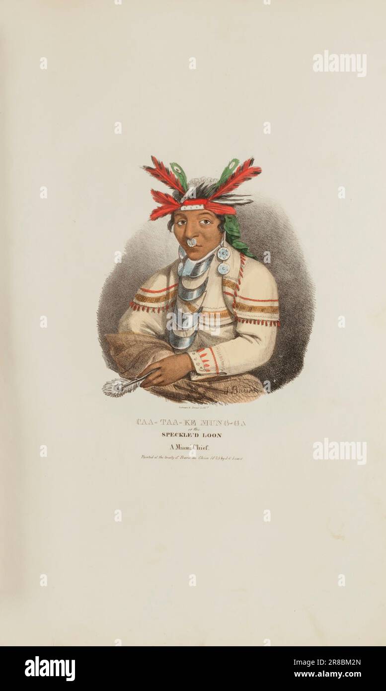 CAA-TAA-KE MUNG-GA oder The Speckle'd Loon, Ein Miami Chief, aus dem ...