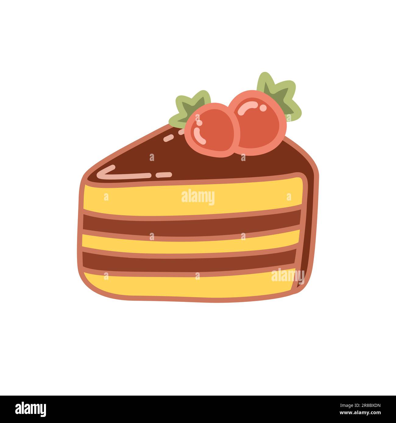 Piece cake cartoon illustration -Fotos und -Bildmaterial in hoher ...
