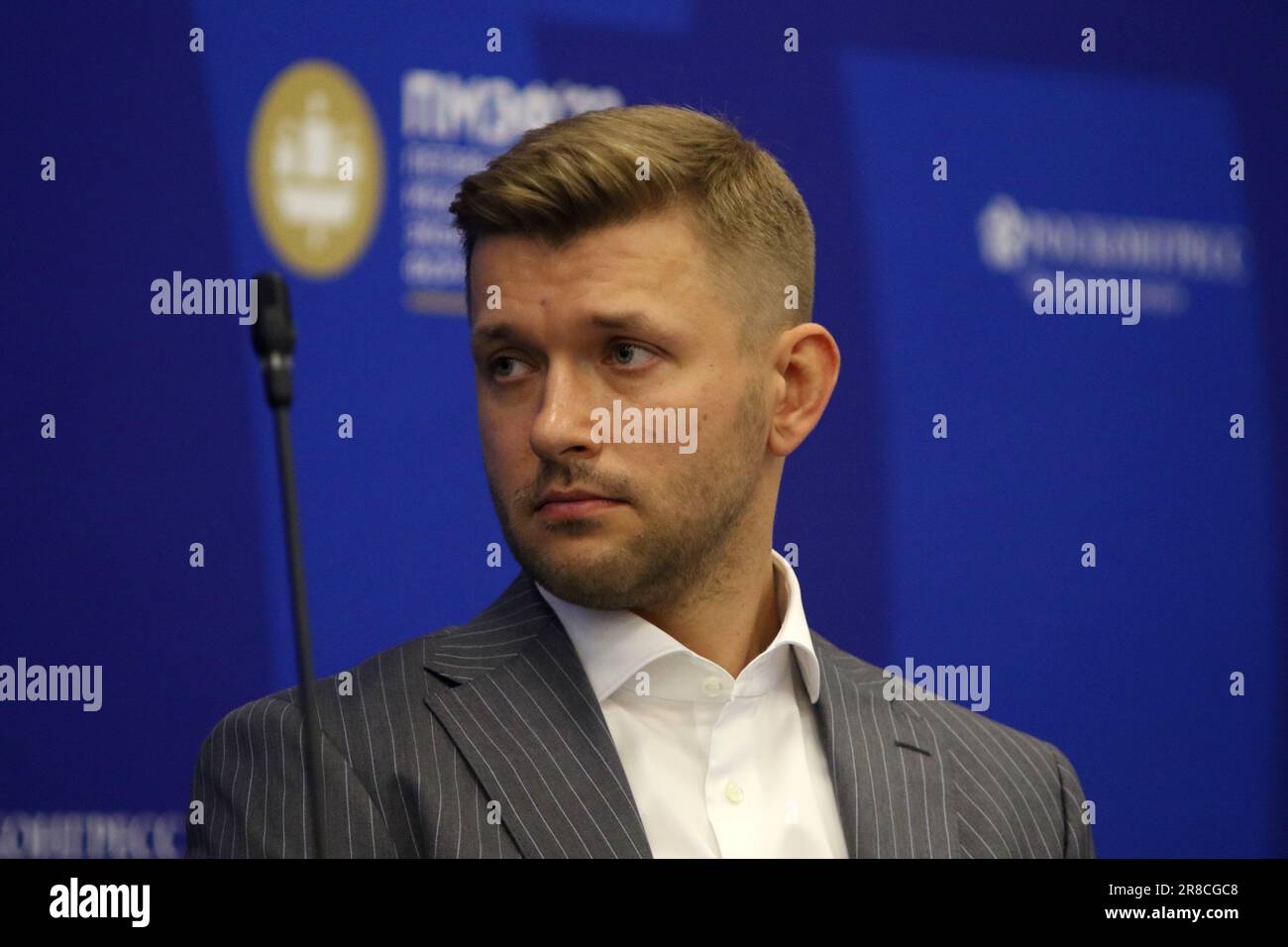 Daniil Bisslinger, zweiter Sekretär der Dritten Europäischen Abteilung des russischen ...