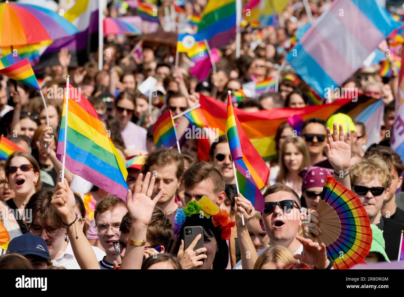 People take part in Poland's yearly Pride parade, known as the Equality ...