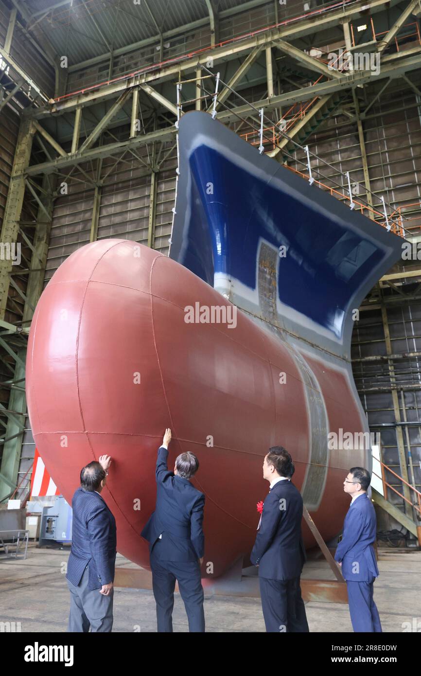 Kyodo Senpaku Kaisha Ltd., unveils Kangeimaru, a new whaling ship at ...