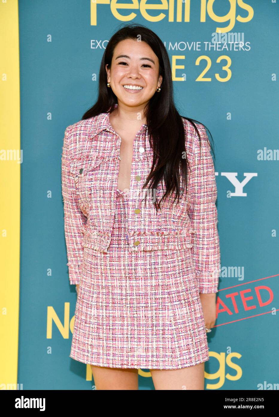 Vivian Tu attends the premiere for "No Hard Feelings" at AMC Lincoln ...