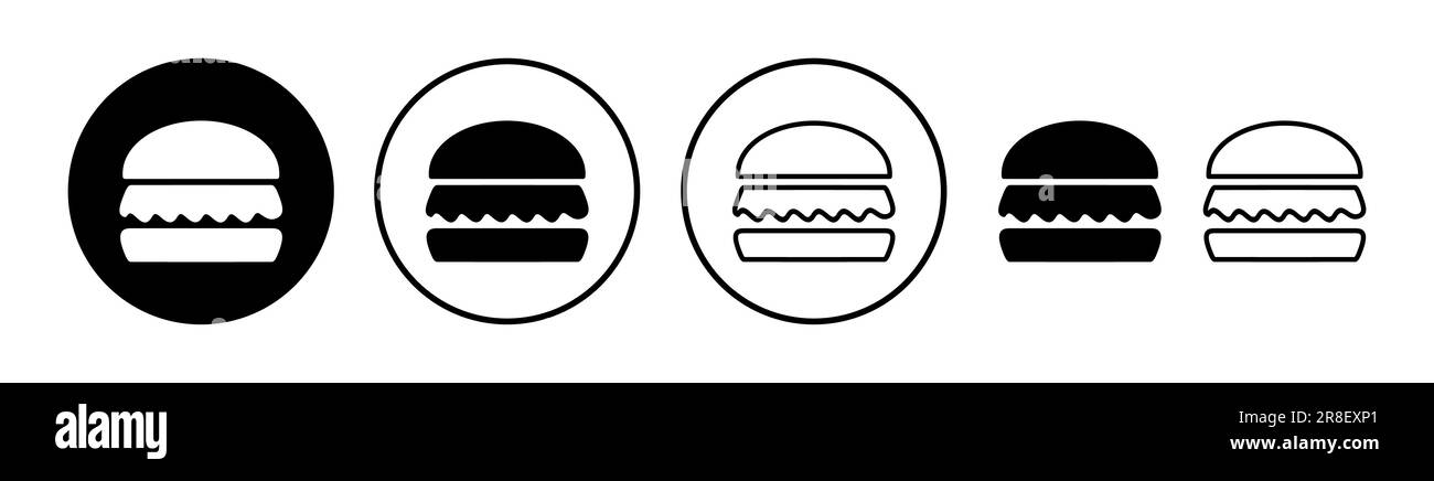 Vektor des Burger-Symbols. hamburger Logo-Symbol. Fast-Food-Symbol ...