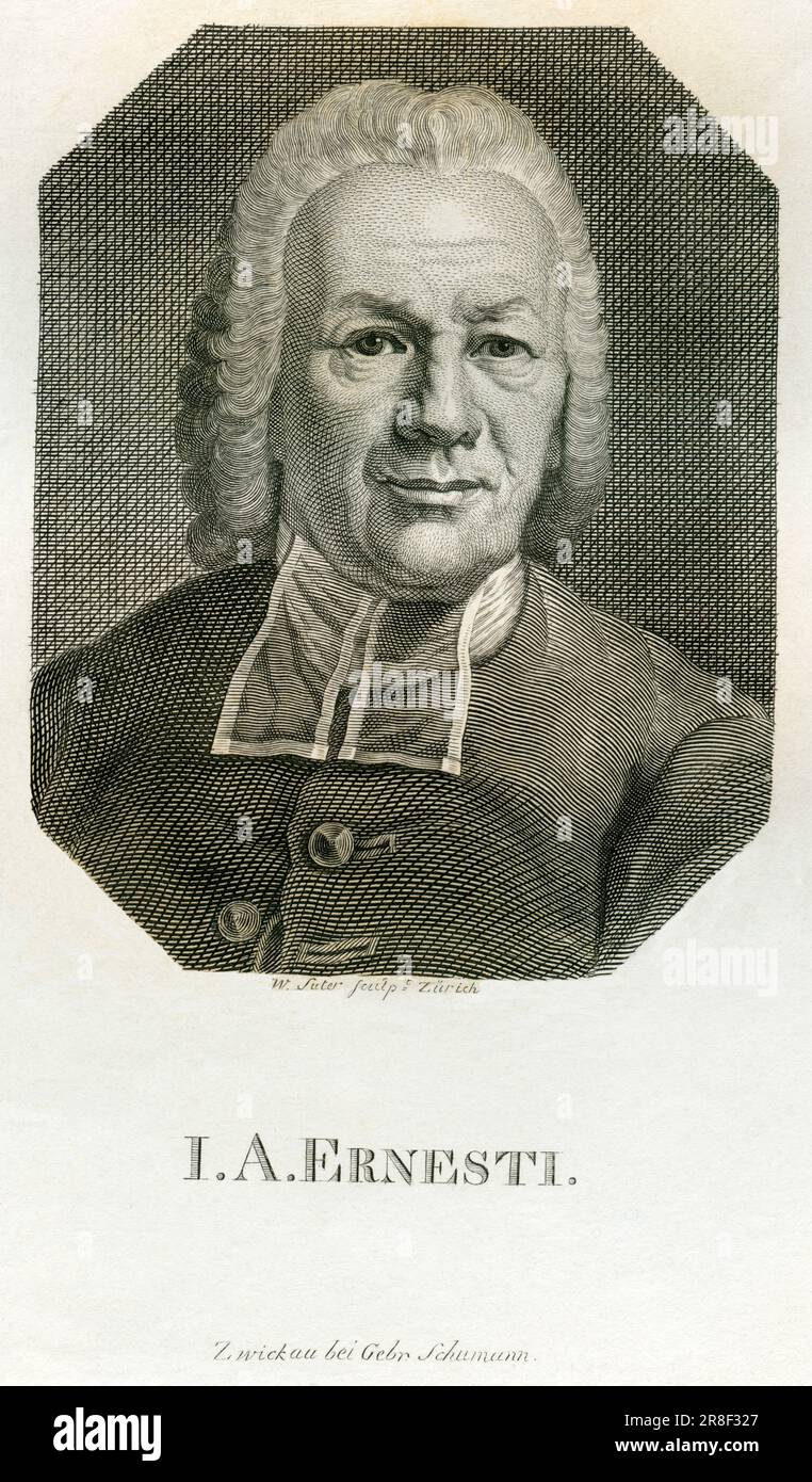 Europa, Deutschland, Sachsen, Leipzig, Johann August Ernesti ...