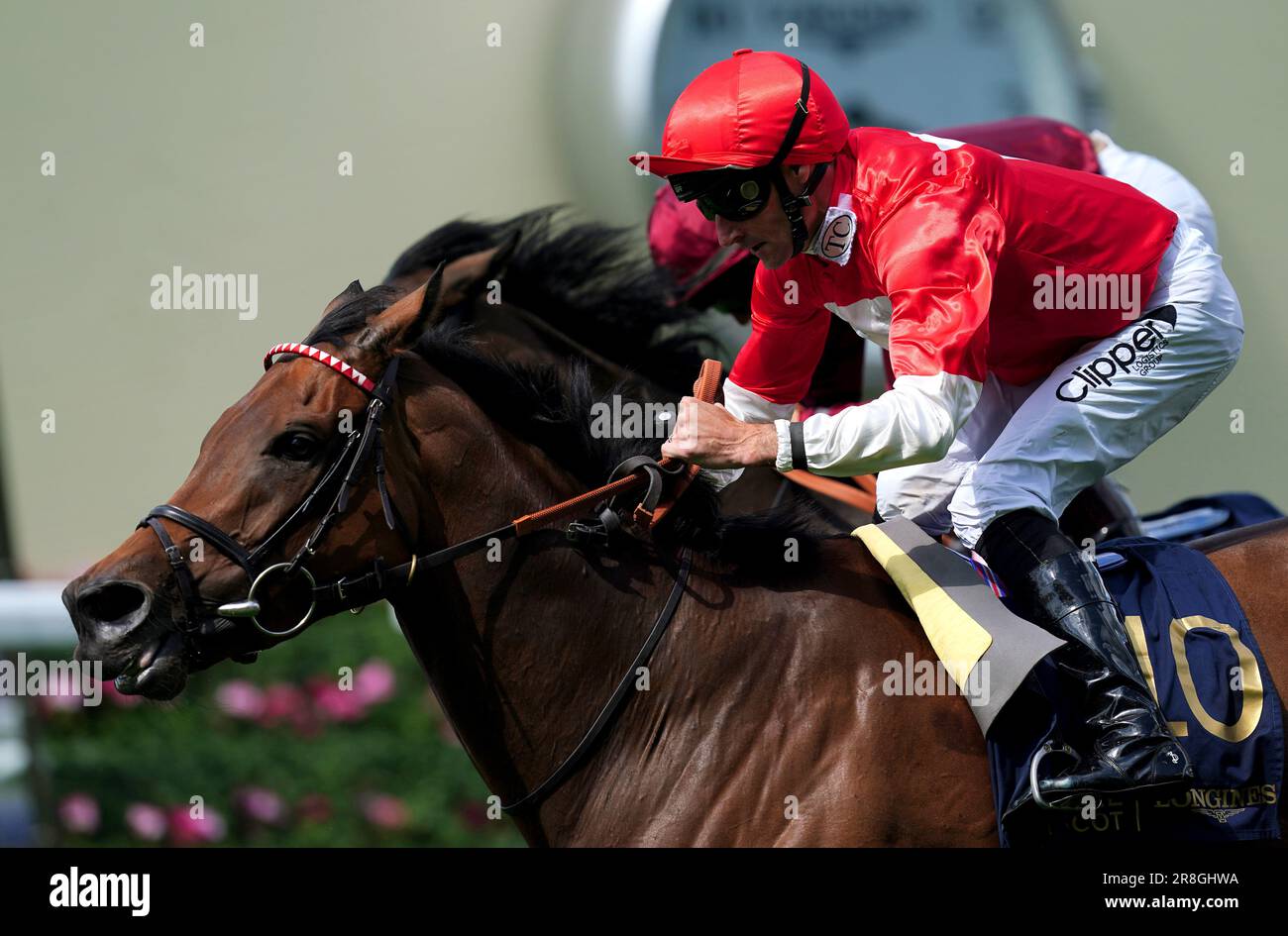 Ein wildes Millennium, das von Daniel Tudhope geritten wurde, um den ...